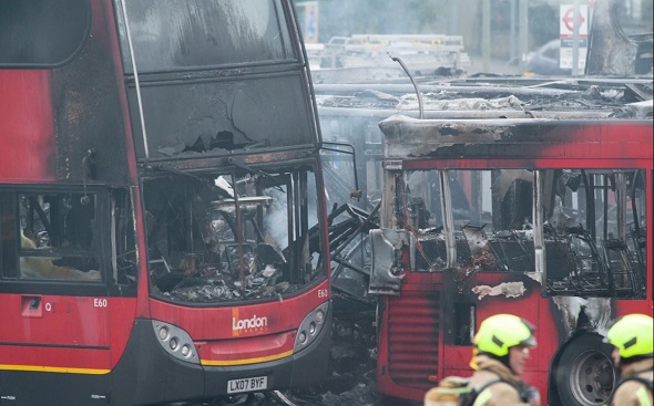 South London Bus Station is engulfed in huge blaze - Safety Consulting ...