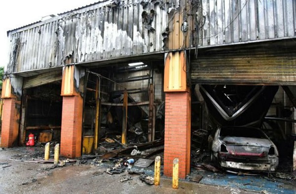 Fire tears through Welsh Garage - Safety Consulting Services